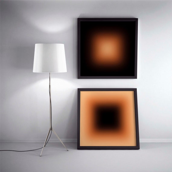 Glowing Rust Gradient Fine Art Print Wall Hangings Wall Décor Prints ...