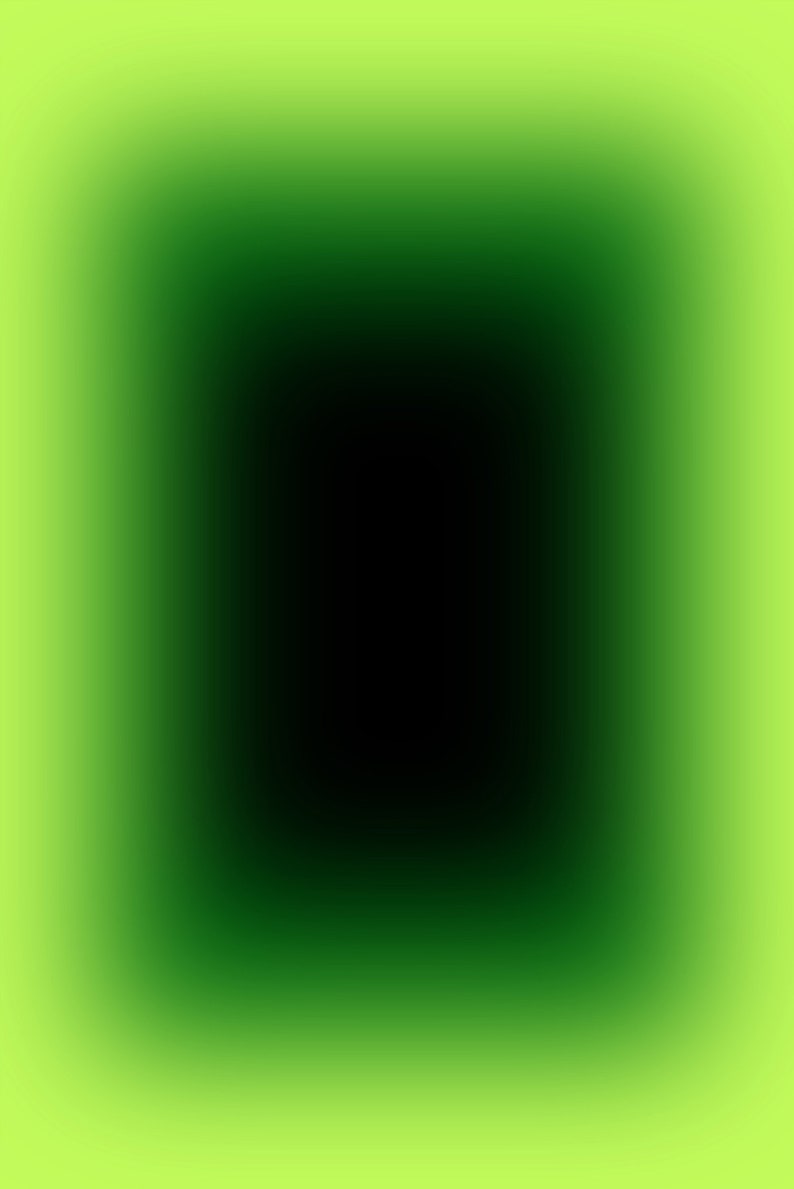 Chartreuse Green Rectangular Gradient Fine Art Print Unique Wall Decor ...