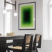 Chartreuse Green Rectangular Gradient Fine Art Print Unique Wall Decor ...