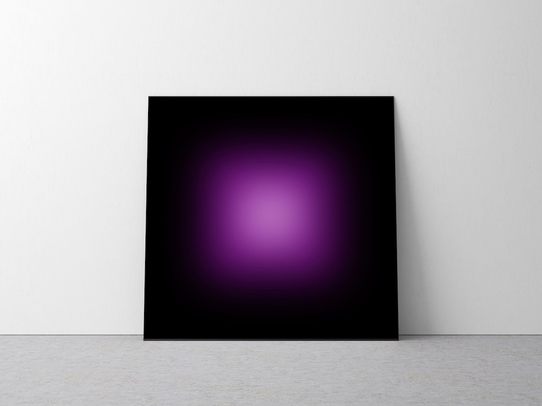 Original Glowing Lilac Square Gradient Fine Art Print | Contemporary ...