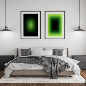 Chartreuse Green Rectangular Gradient Fine Art Print - Unique Wall ...