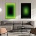 Chartreuse Green Rectangular Gradient Fine Art Print Unique Wall Decor ...