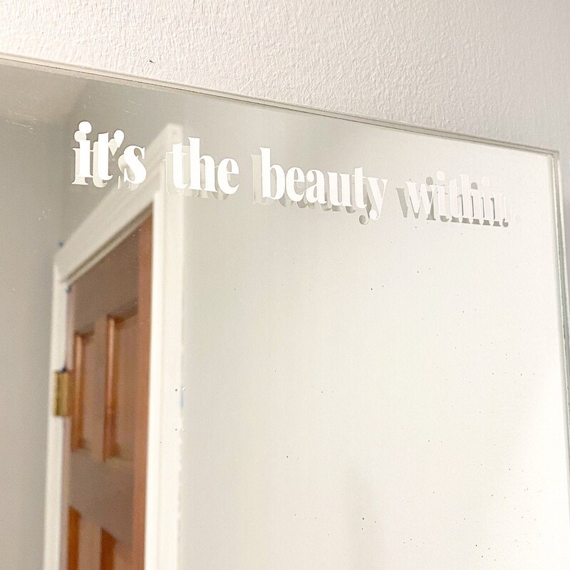 Mirror Decal - Etsy