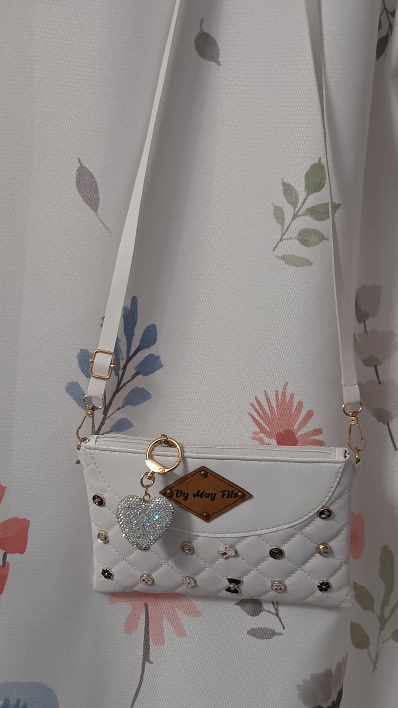 May Fils the Fold Little Post Love Letter Crossbody Handbag Color White ...