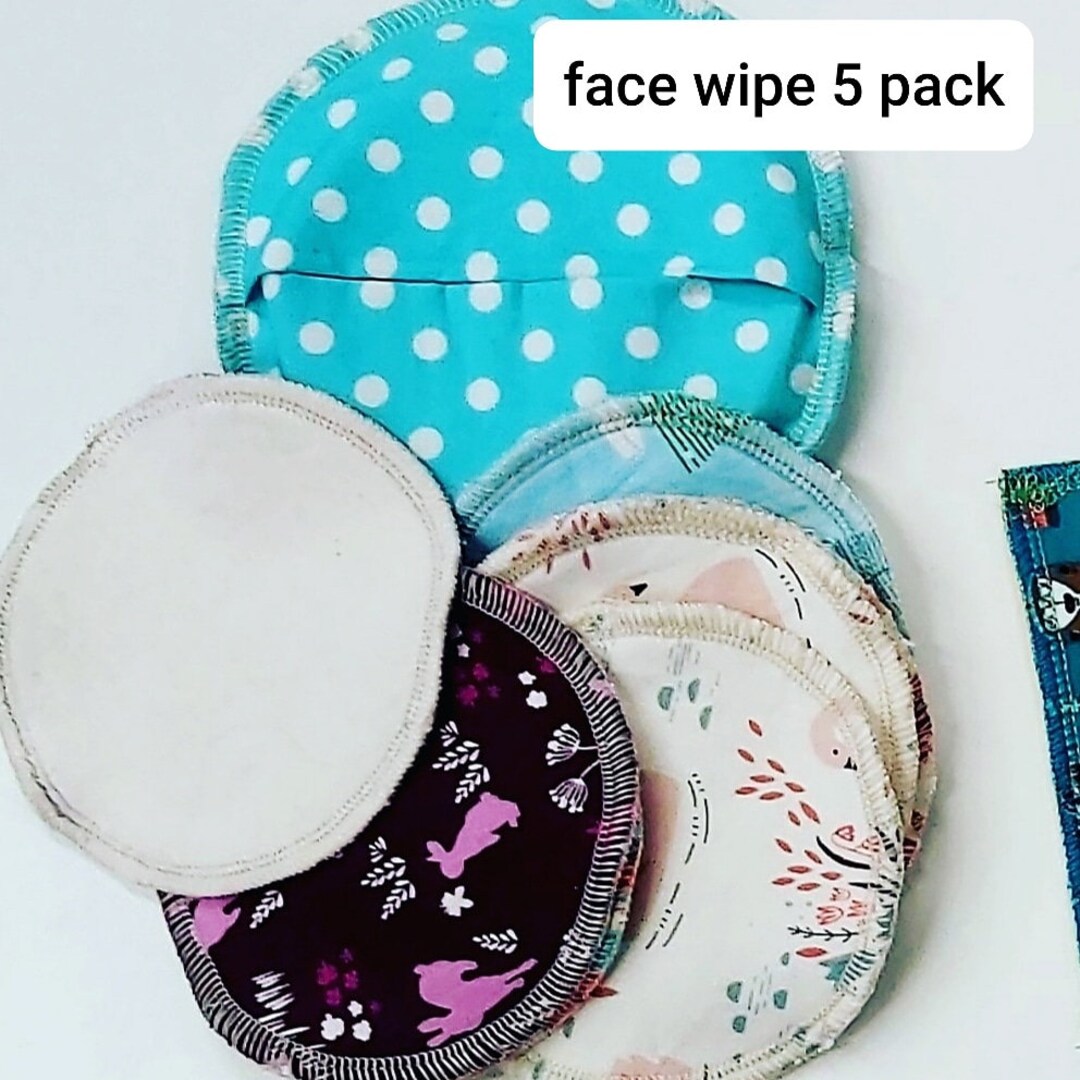 Zero Waste Ecofriendly Reusable Face Wipe Pack - Etsy