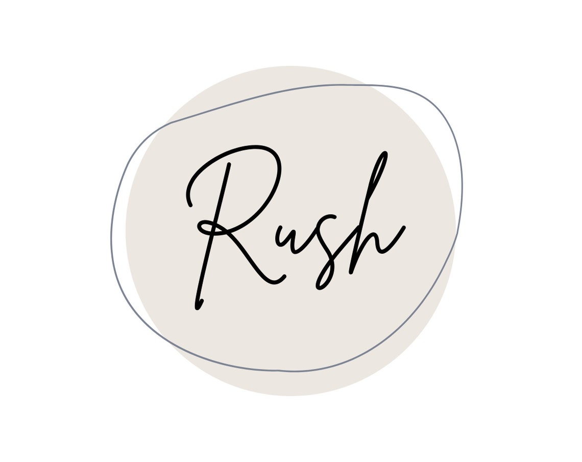 Rush Order - Etsy