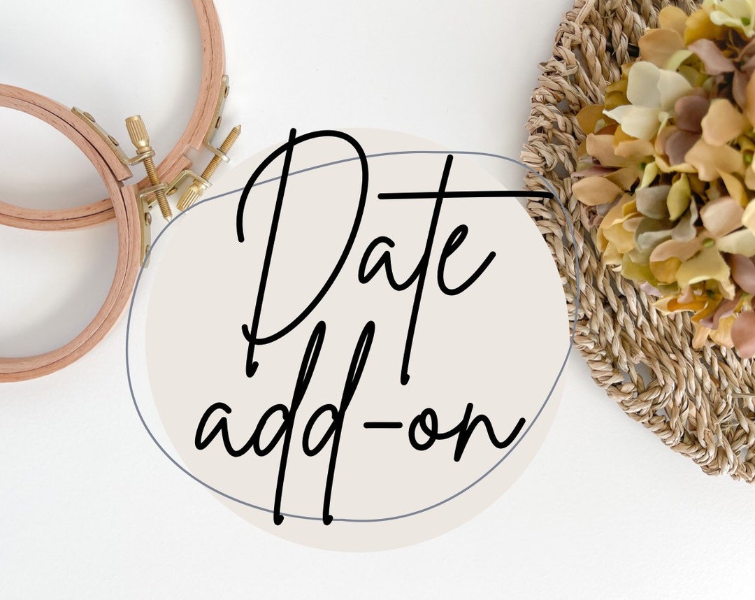 Add a Date - Etsy