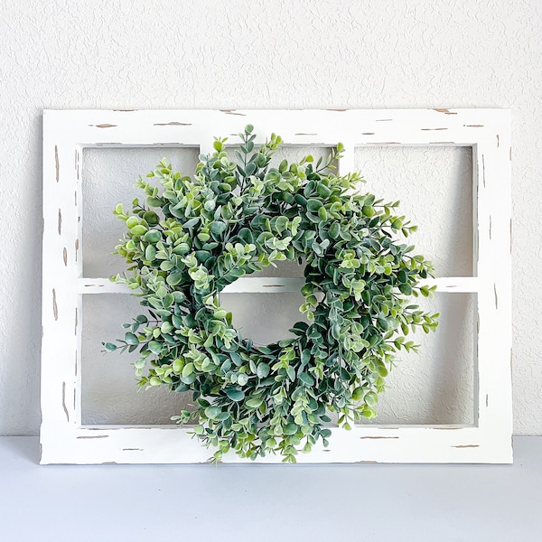 Window Frame With Wreath - Etsy