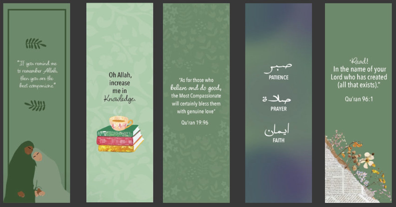 Islamic Bookmarks (physical for US Only) - Etsy