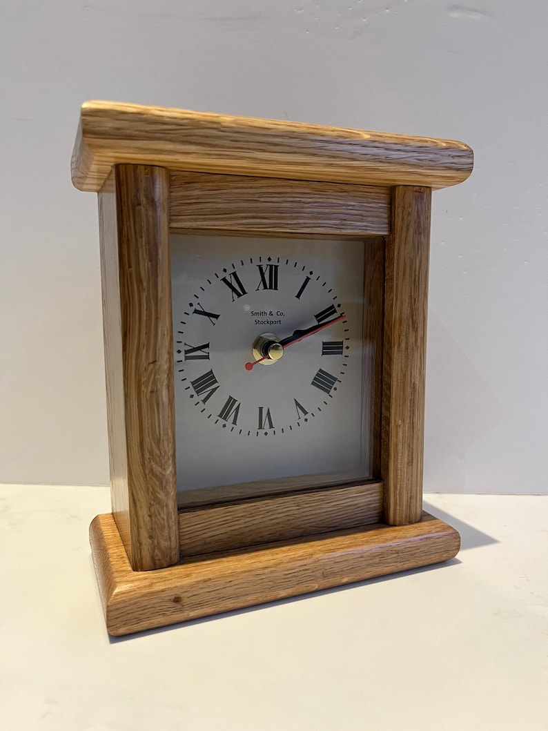 Oak Carriage Style Mantle Clock - Etsy