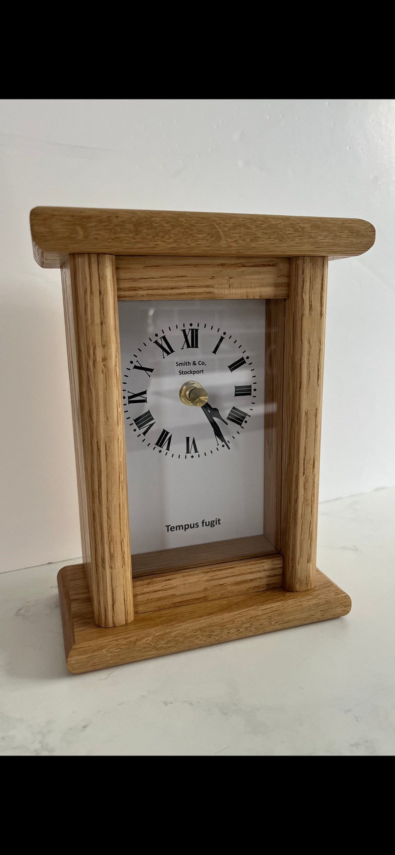 Oak Carriage Style Mantle Clock - Etsy