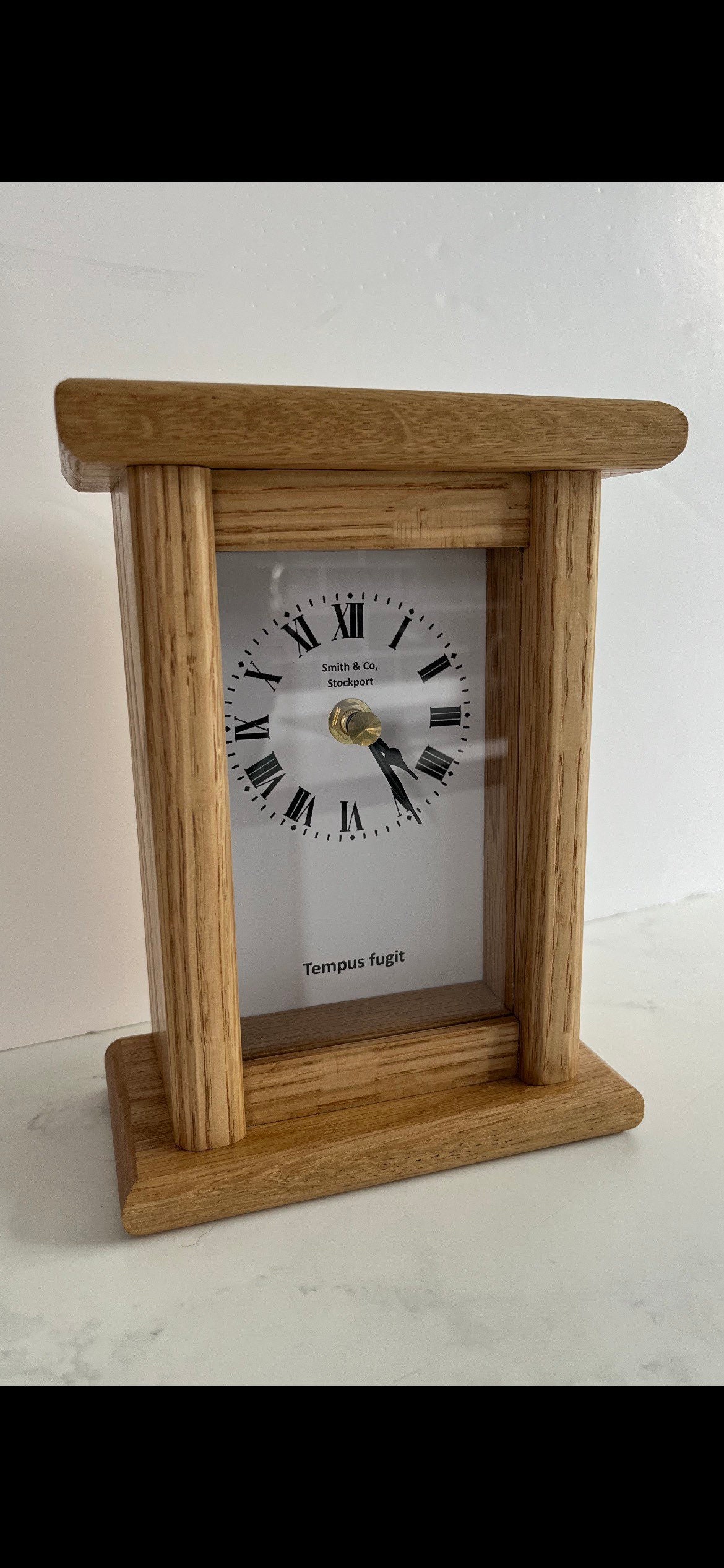 Oak Carriage Style Mantle Clock - Etsy