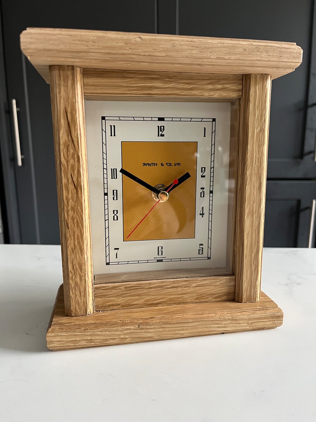 Oak Mantle Clock. - Etsy