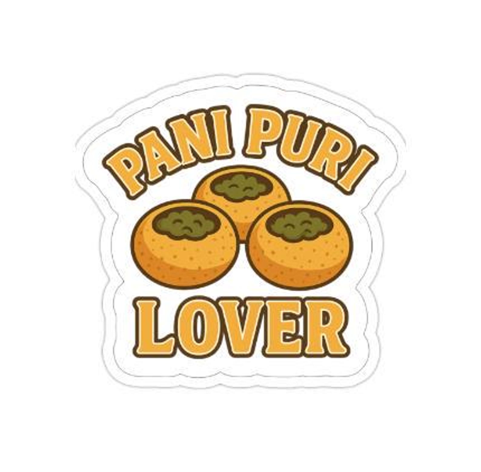 Pani Puri Lover 2x2" Sticker - Etsy