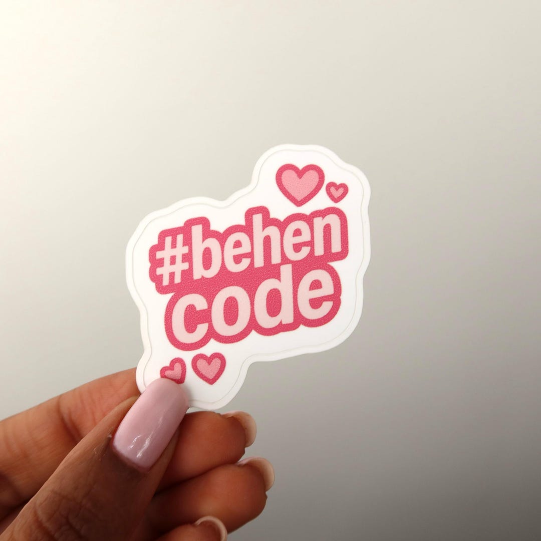 Behen Code 2x2" Sticker - Etsy