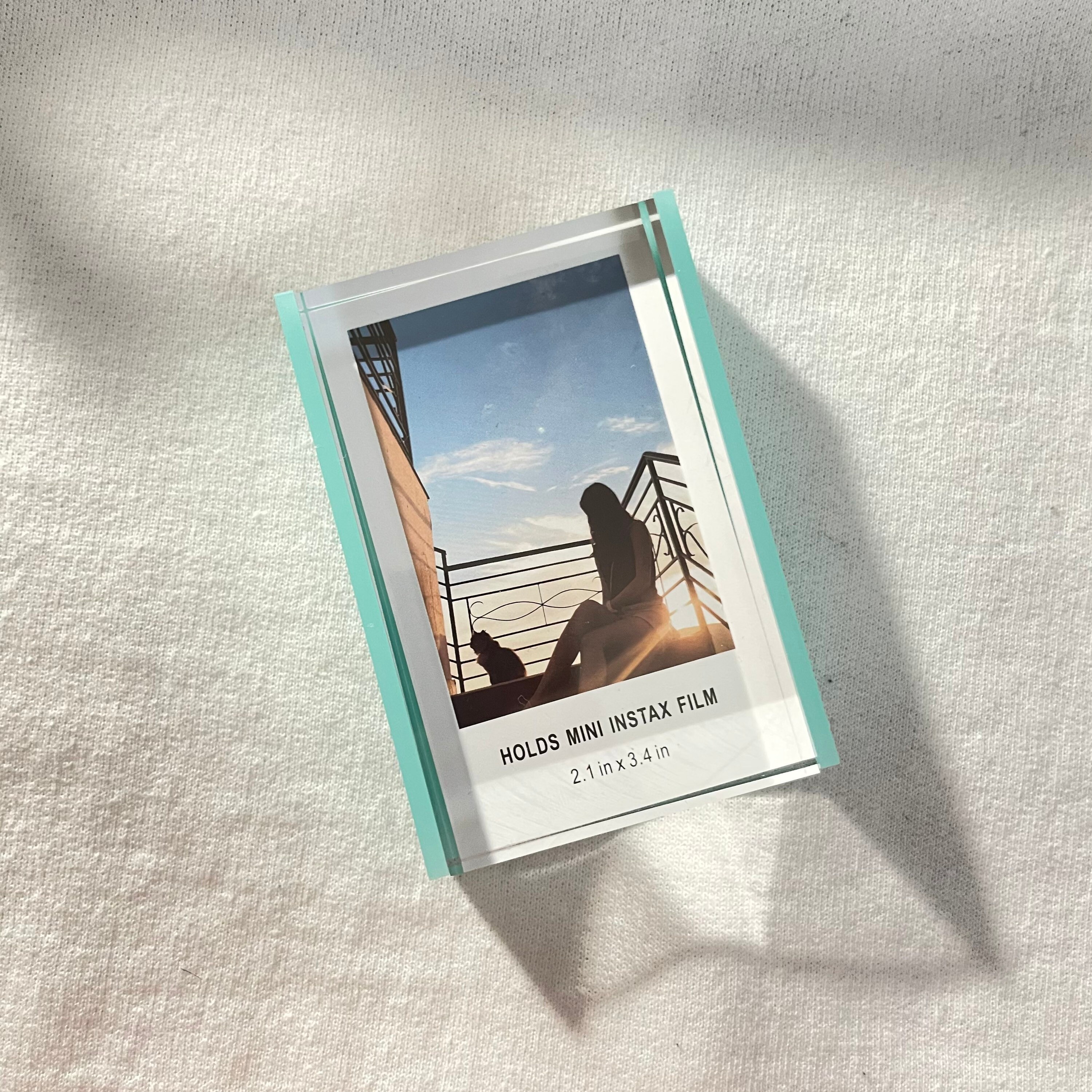 Home & Living CUSTOM POLAROID PRINT Inside Clear Acrylic Frame Stand ...
