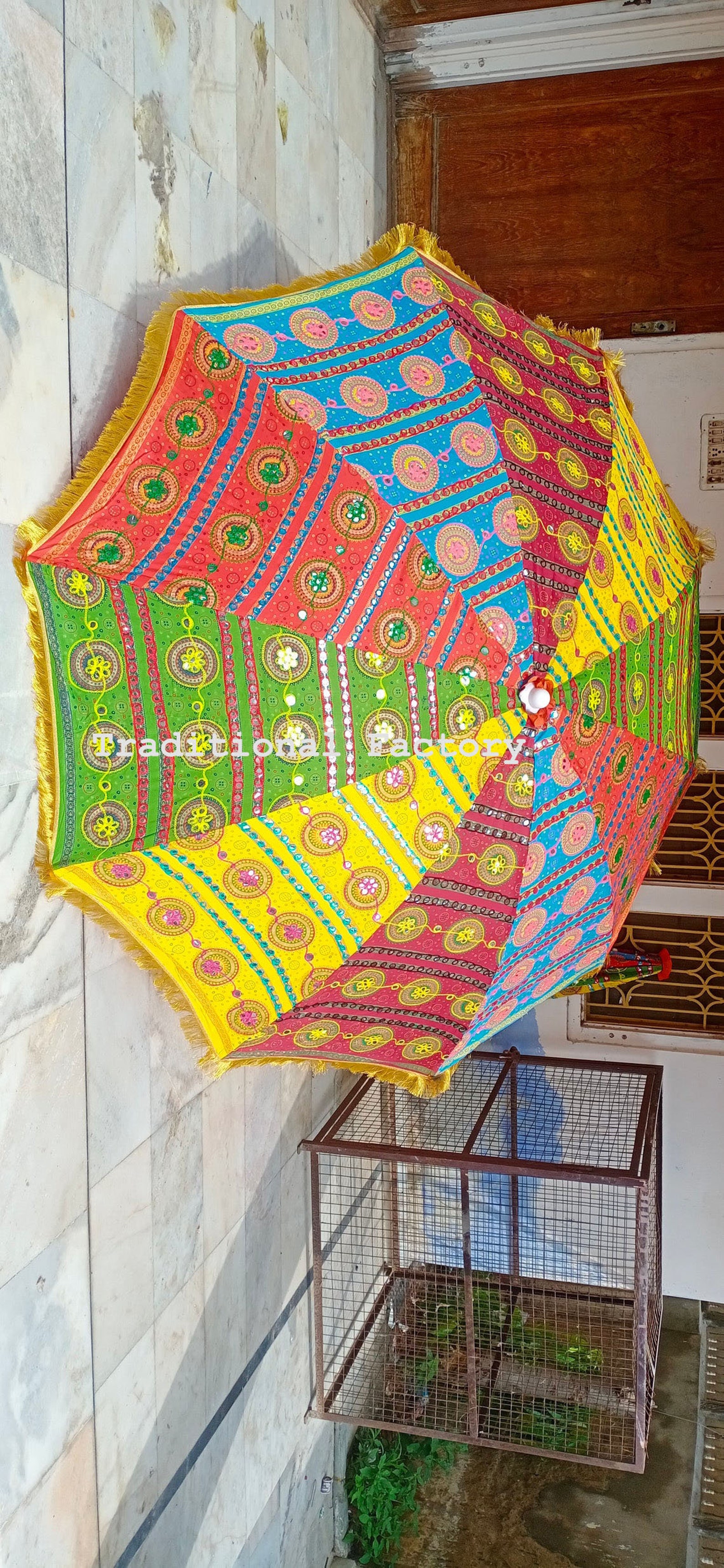 New Rajasthani Multi Color Handmade Big Parasolsbeautiful | Etsy