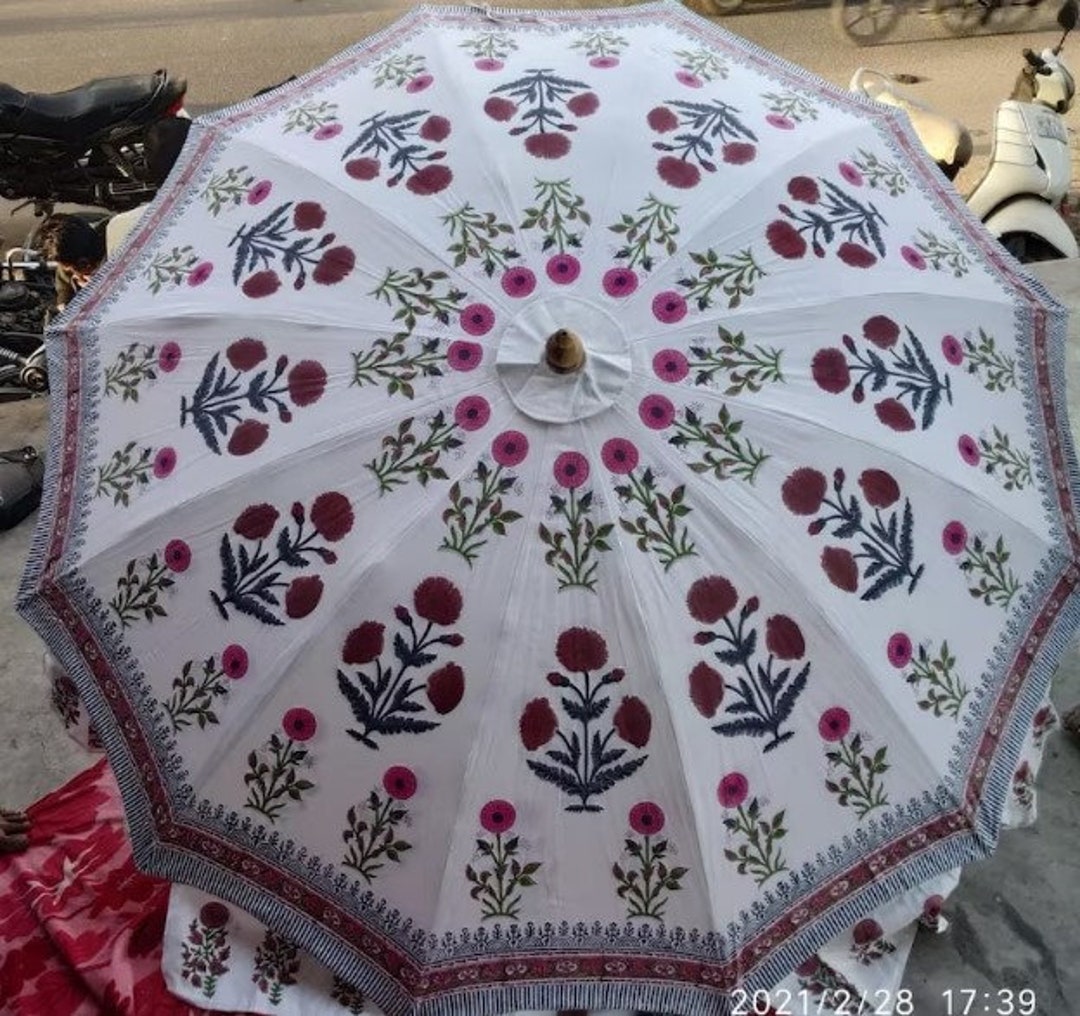 Unique Maroon and Pink Combo Mughal Buta Art Handmade Hand Block Print ...