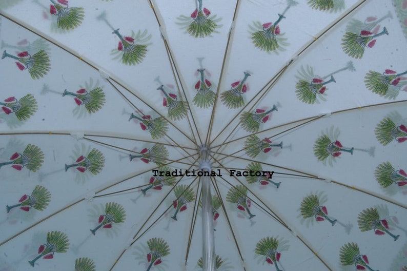 Beautiful Palm Tree Design Block Print Umbrella Outdoor - Etsy