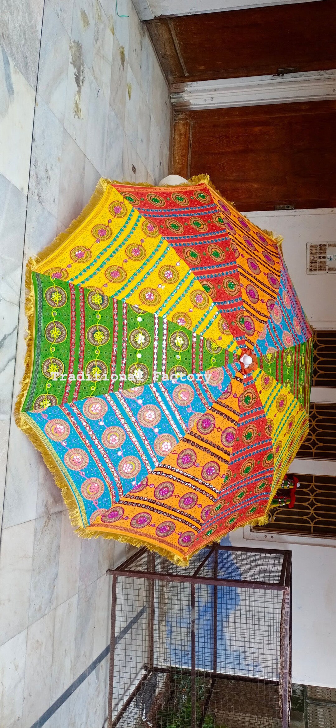 New Rajasthani Multi Color Handmade Big Parasols Beautiful Unique ...