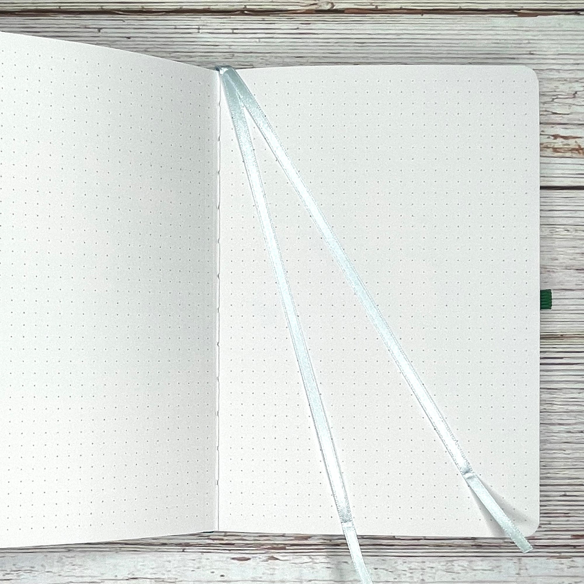 Leaves Emerald A5 Dot Grid Notebook - Etsy Australia