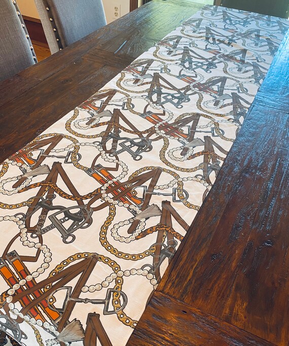 Leather and Pearls Table Runner - Etsy