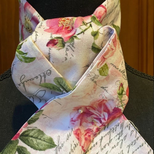 Ready Tie or Self Tie Baby Pink Faux Sik Riding Stock - Etsy