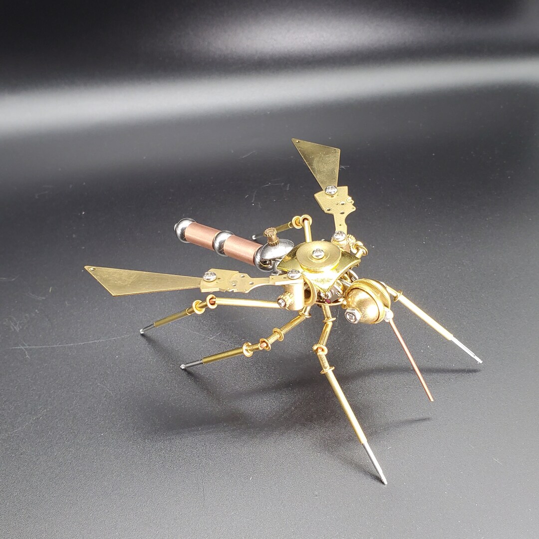 Mechanical Mosquito Steampunk Metal Handmade Finished Model - Etsy