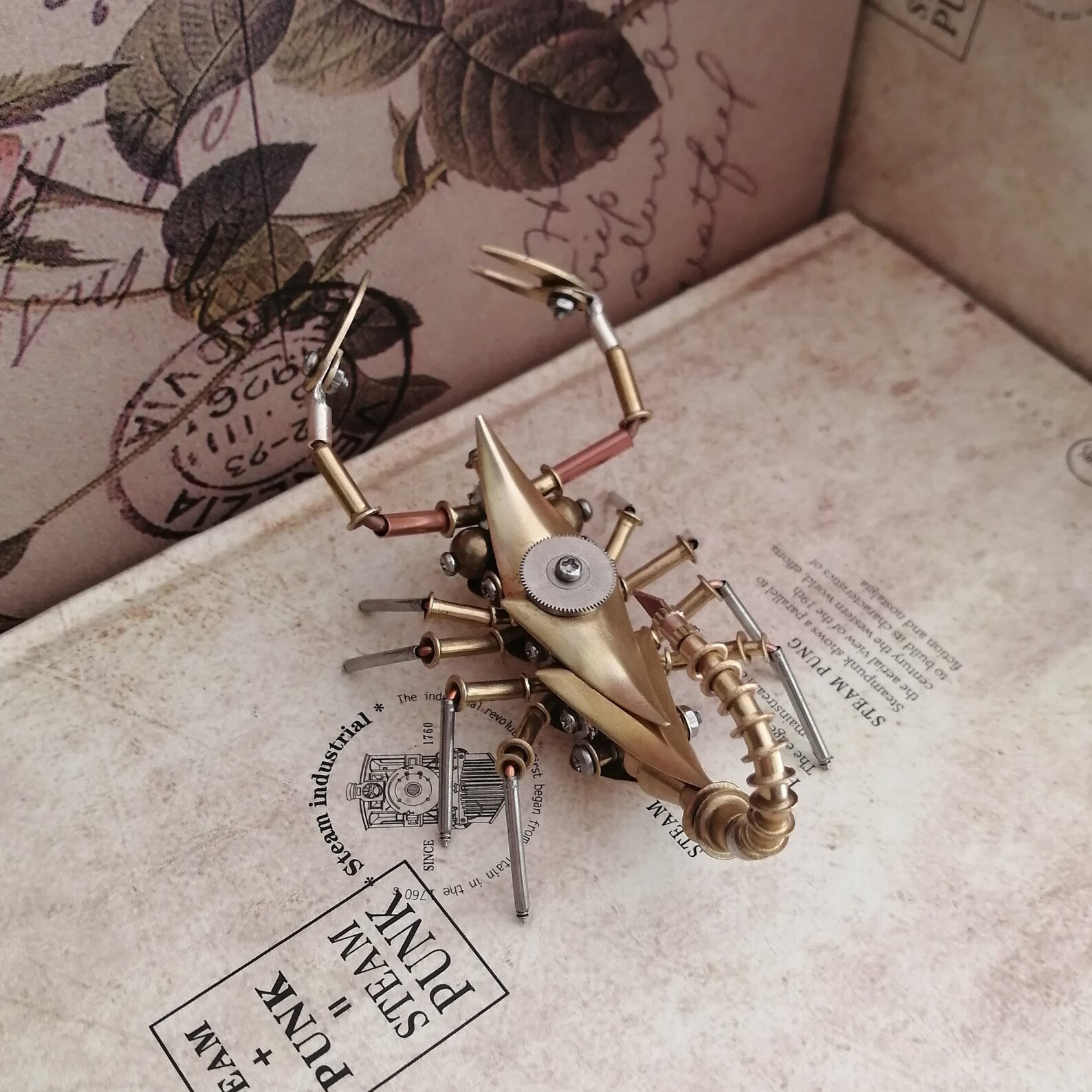 Mechanical Scorpion Steampunk Metal Handmade Finished Model Decor ...