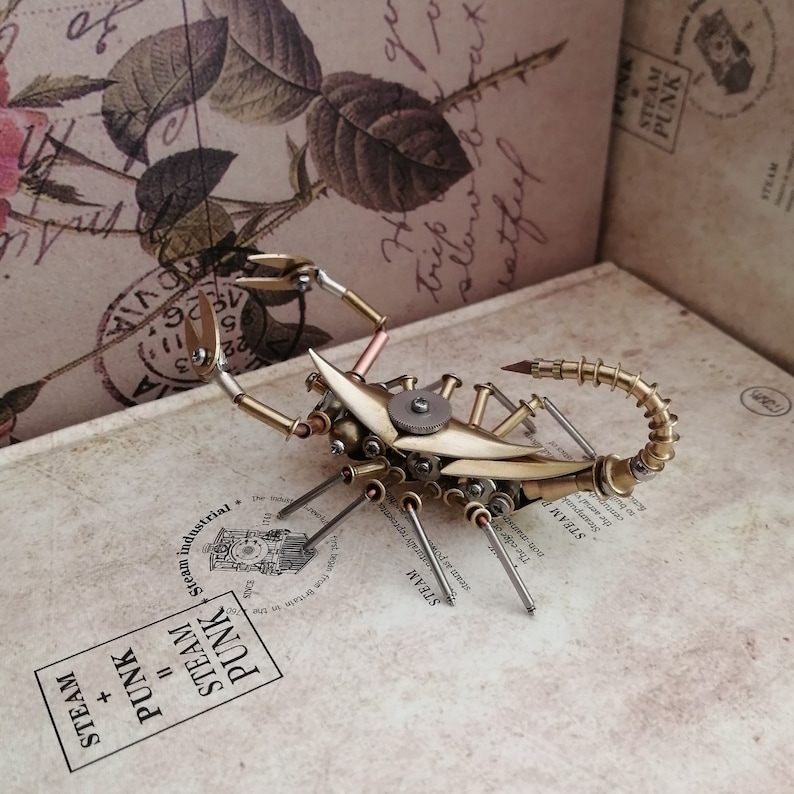 Mechanical Scorpion Steampunk Metal Handmade Finished Model Decor ...