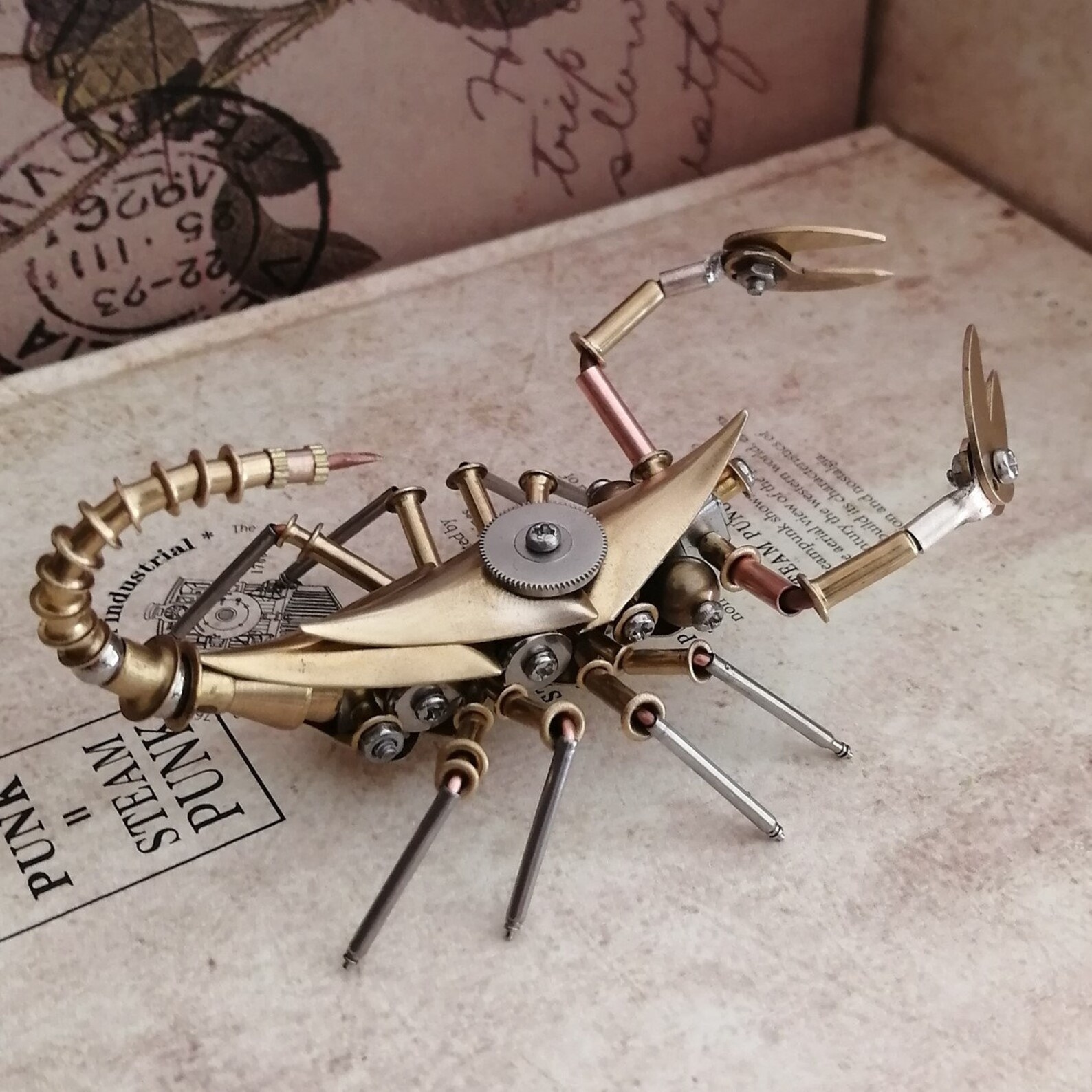 Mechanical Scorpion Steampunk Metal Handmade Finished Model | Etsy