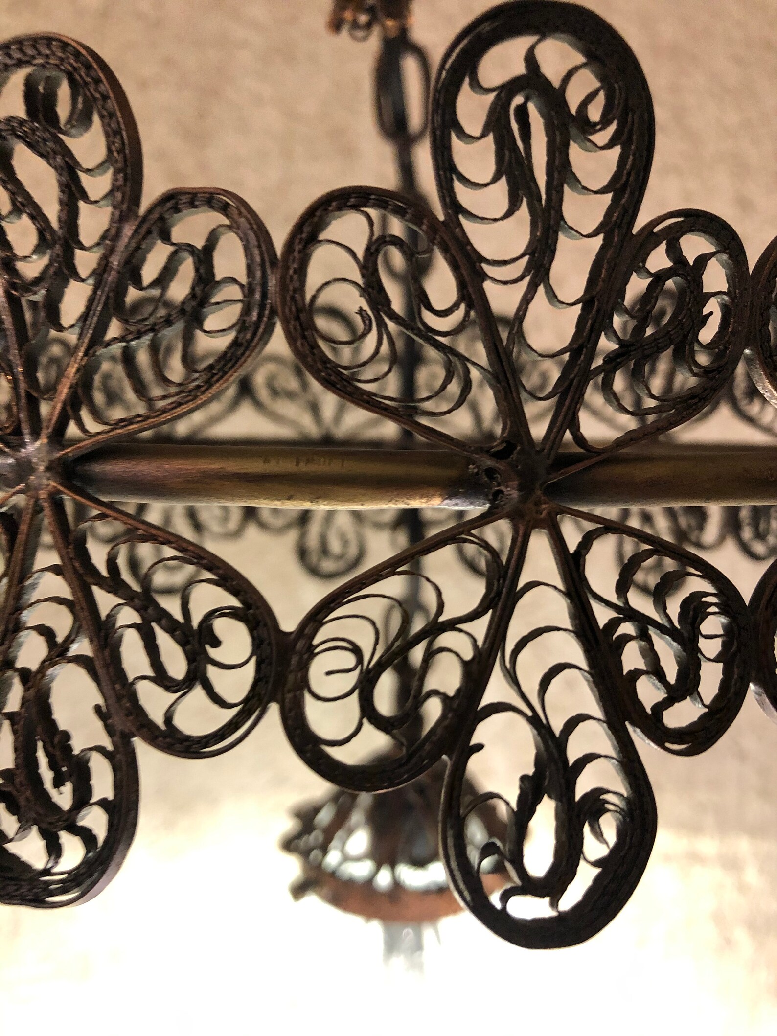 Filigree Hanging 3 Pieces Lamp - Etsy