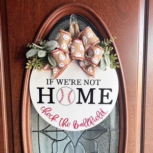 Front Door Decor Baseball Sign Coaches Gift Baseball - Etsy