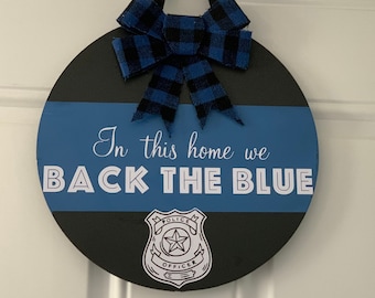 Law Enforcement Door Hanger - Etsy