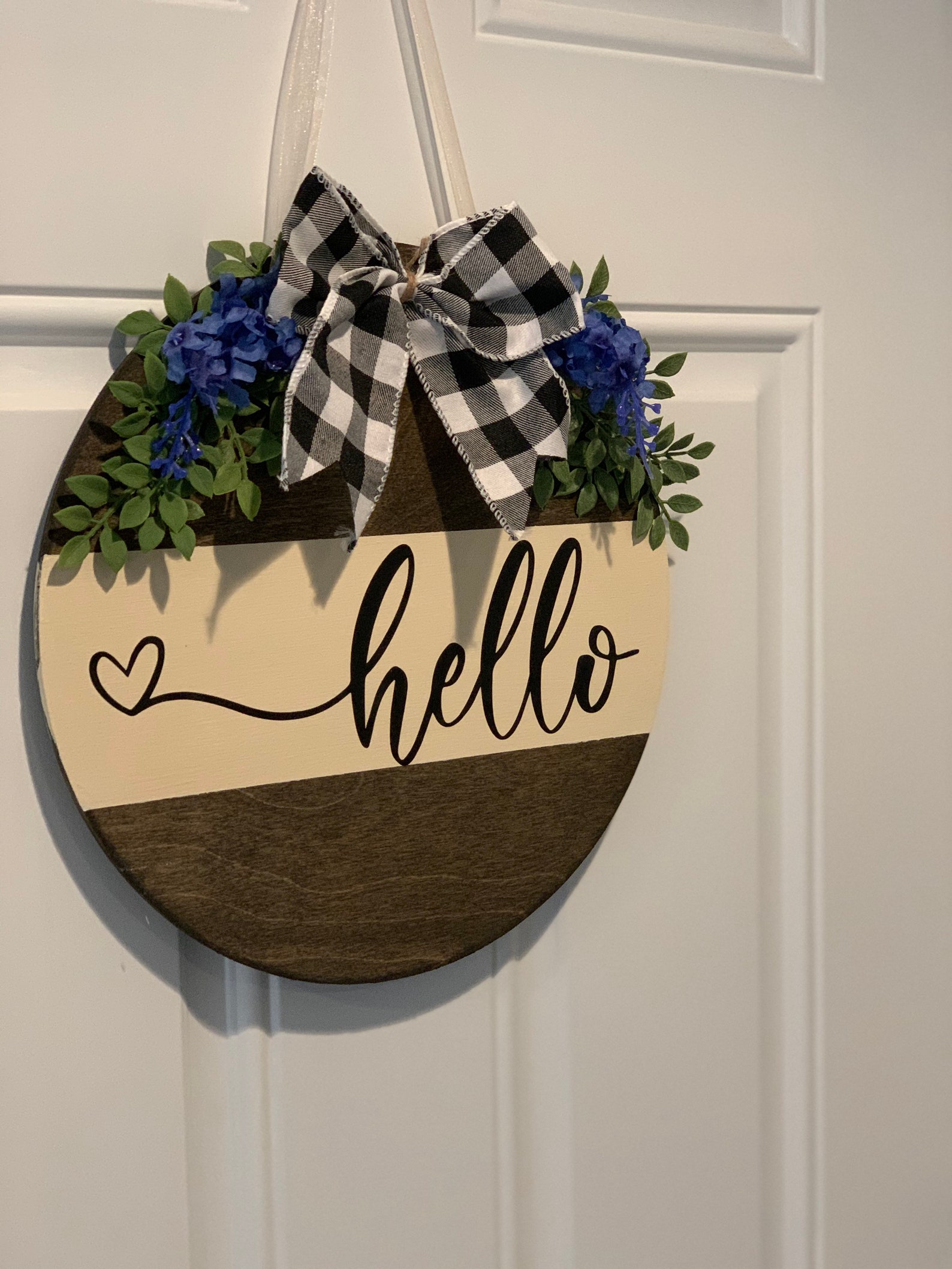 Front Door Sign Hello Door Sign Hello Wooden Sign Hello | Etsy