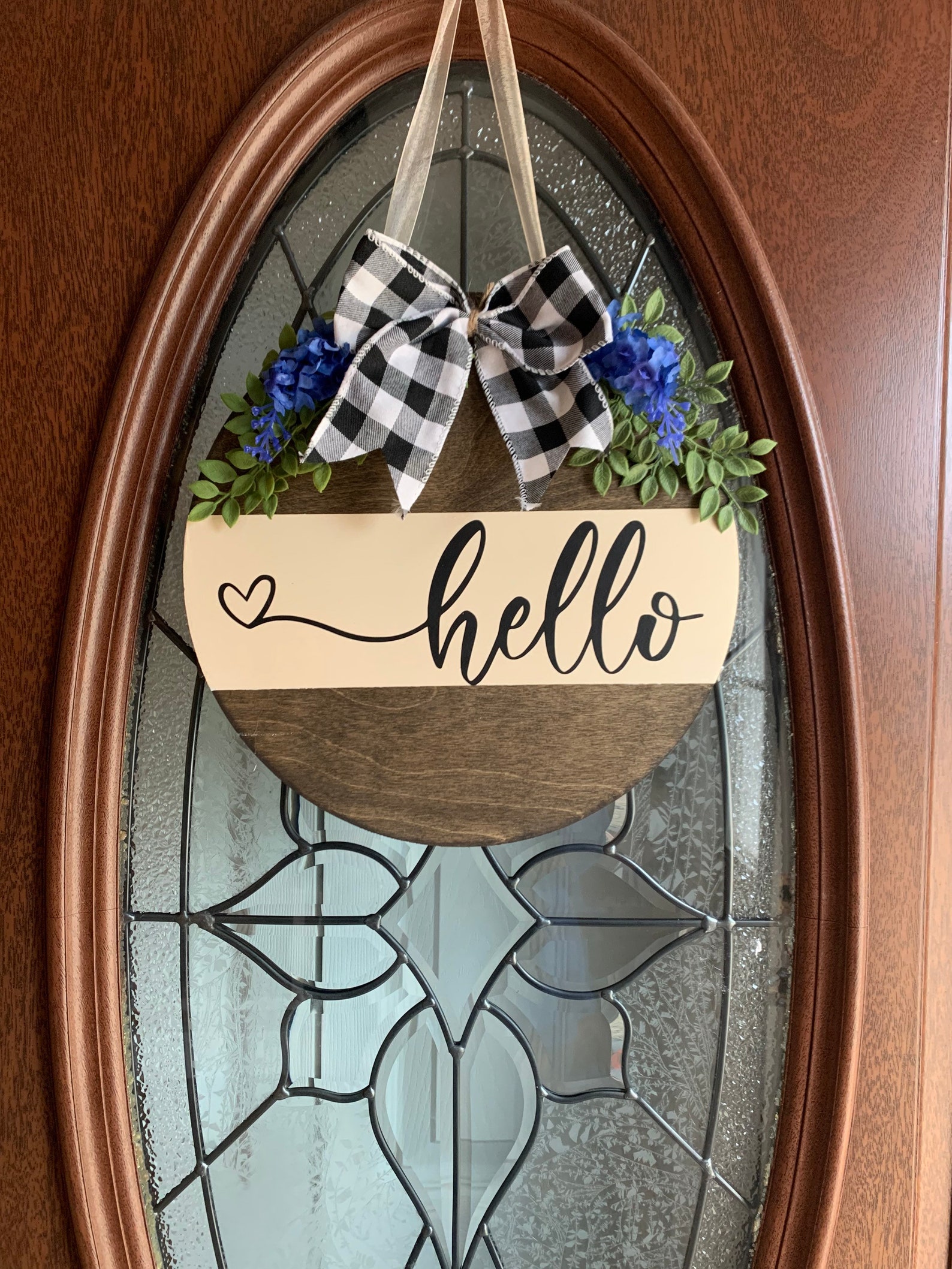 Front Door Sign Hello Door Sign Hello Wooden Sign Hello | Etsy