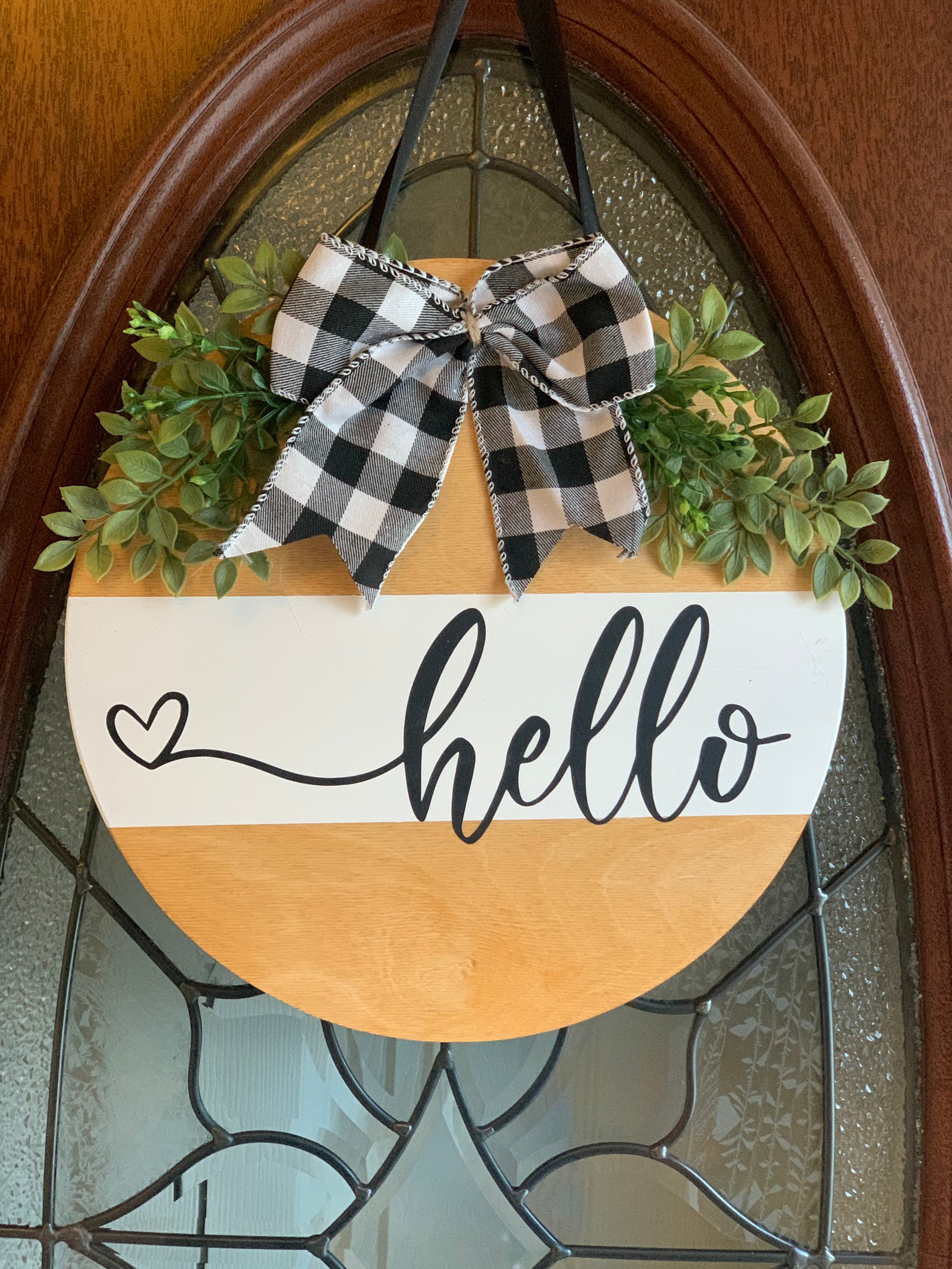 Front Door Sign Hello Door Sign Hello Wooden Sign Hello | Etsy