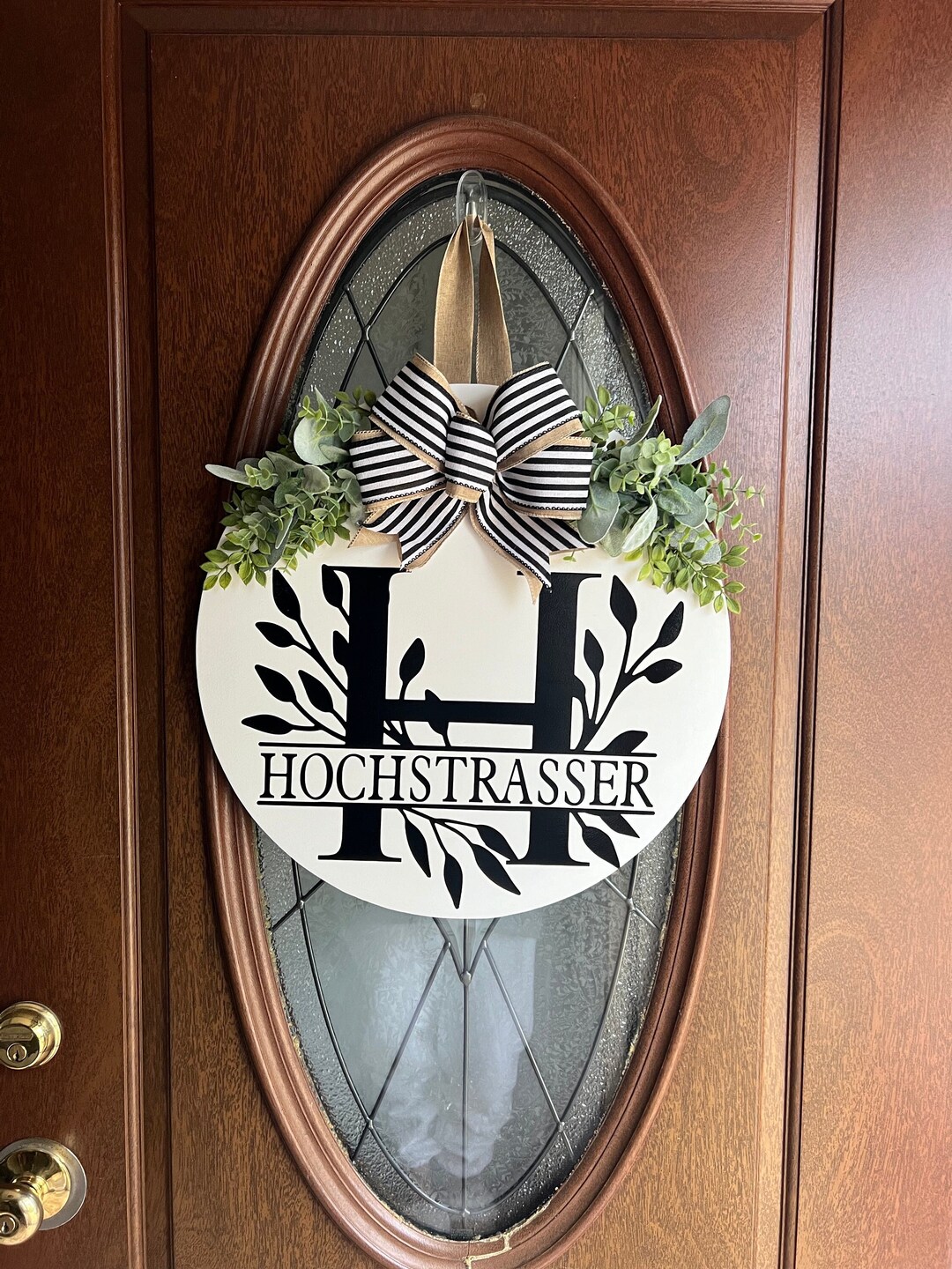Custom Door Hanger | Front Door Decor | Housewarming Gift | Front Door ...