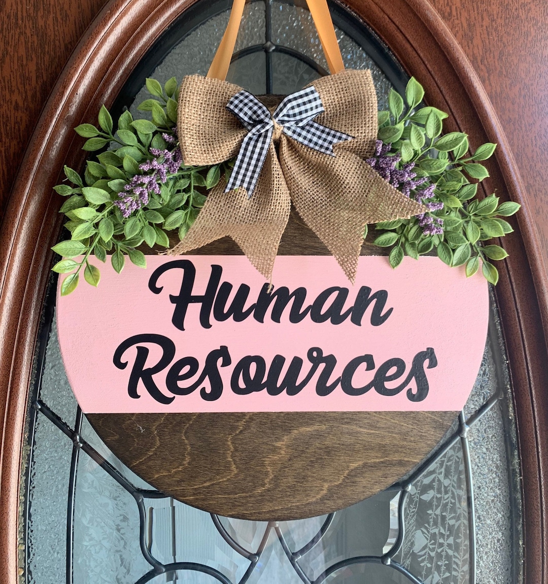 Human Resources Office Door Hanger | Everyday Door Hanger | Custom Door ...
