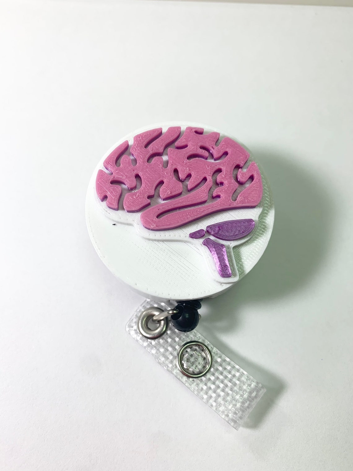 Brain Badge Reel Neurology Badge Clip Lanyard badge Holder ID Holder ...