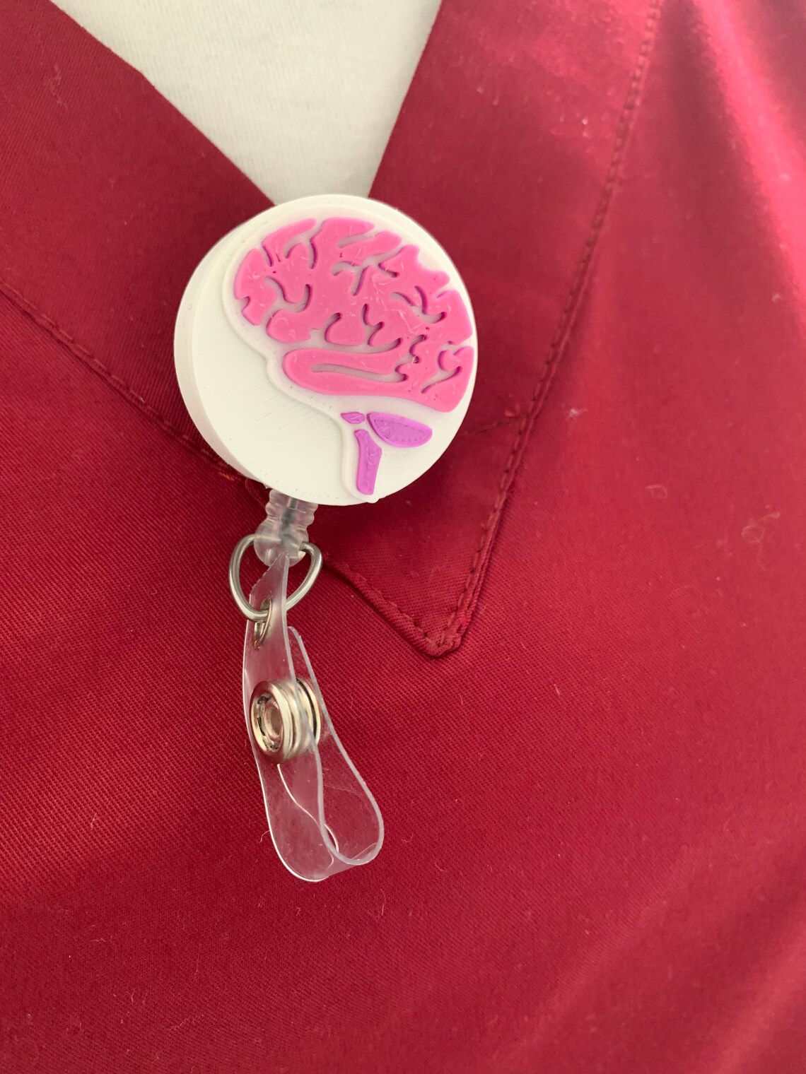 Brain Badge Reel Neurology Badge Clip Lanyard Badge | Etsy