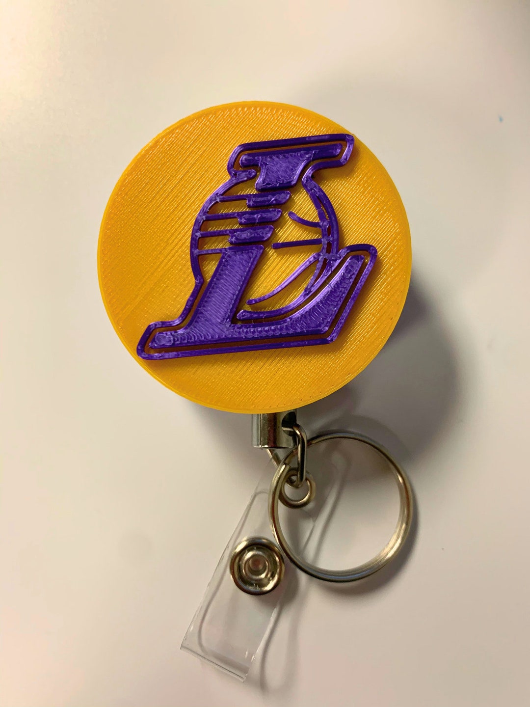 Lakers Badge Reel: Heavy Duty Belt or Alligator Clip - Etsy