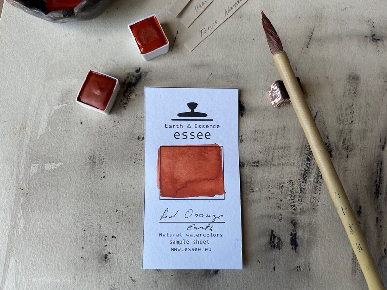 Orange Earth Powdered Pigment Essee Earth & Essence | Etsy