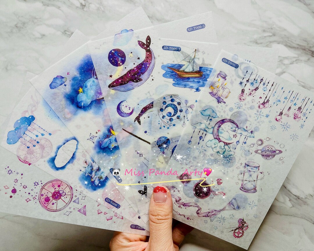 Pre-cut Dreamy Sticker 6 Sheets, Best Wishes, Seaworld Stickers, Bullet ...