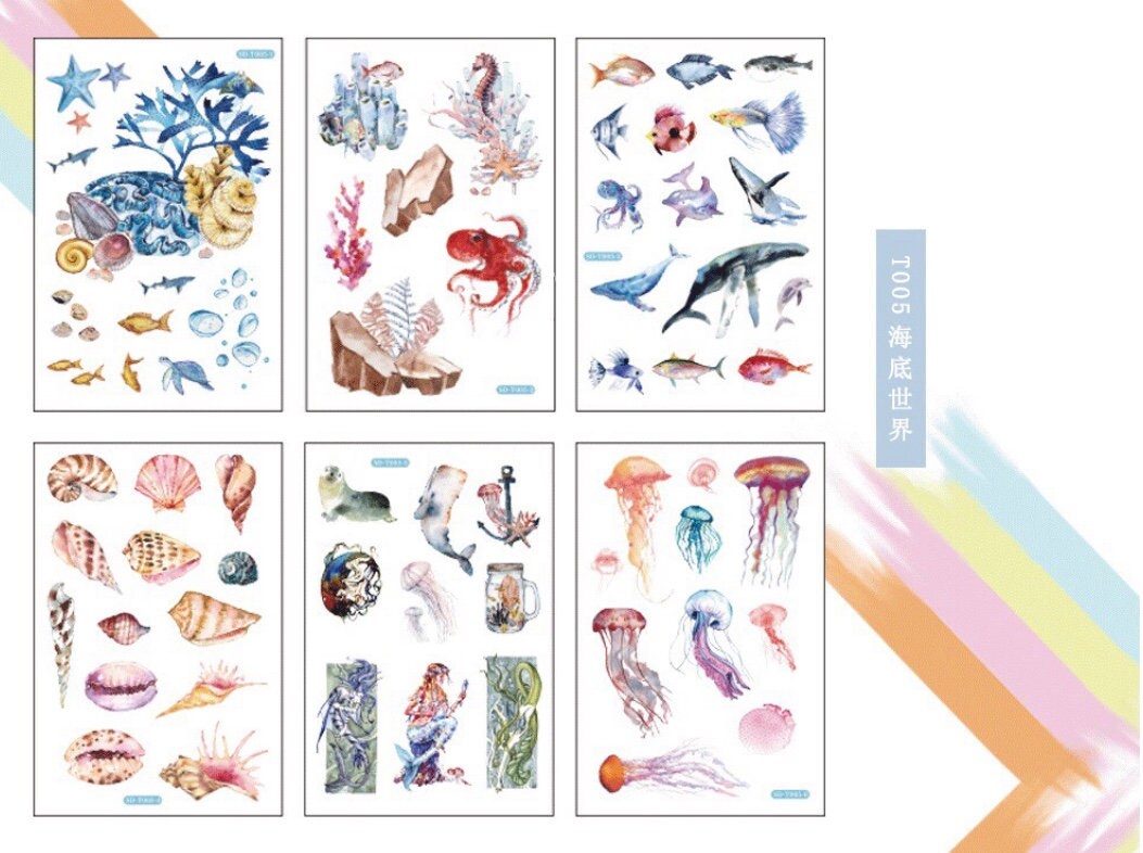 Pre-Cut Dreamy Sticker 6 Sheets Best Wishes Seaworld | Etsy