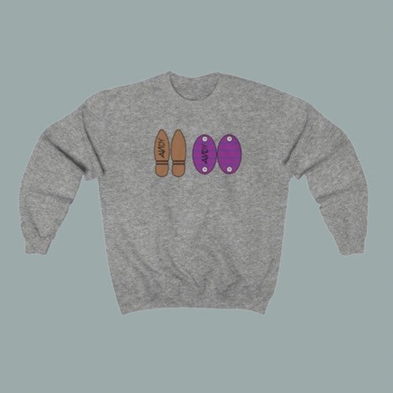 Toy Story Buzz and Woody, Andy Feet Disney Vacation Sweater - Etsy