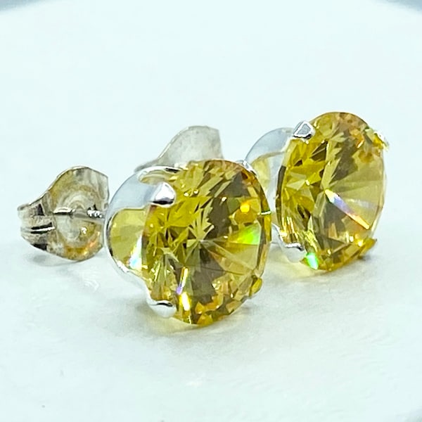 Yellow Stud Earrings - Etsy