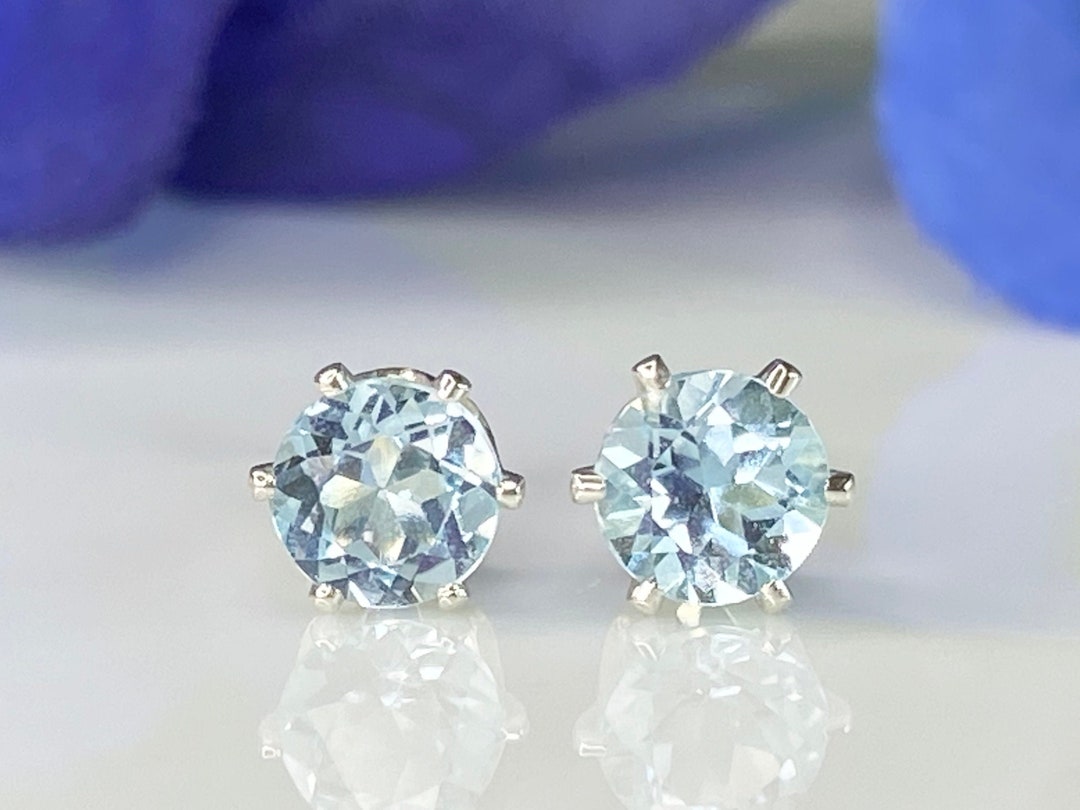 December Birthstone Earrings, December Birthday Earrings, December Gift ...