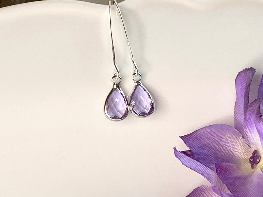 June Birthday Earrings, June Birthstone Earrings, Alexandrite Earrings ...