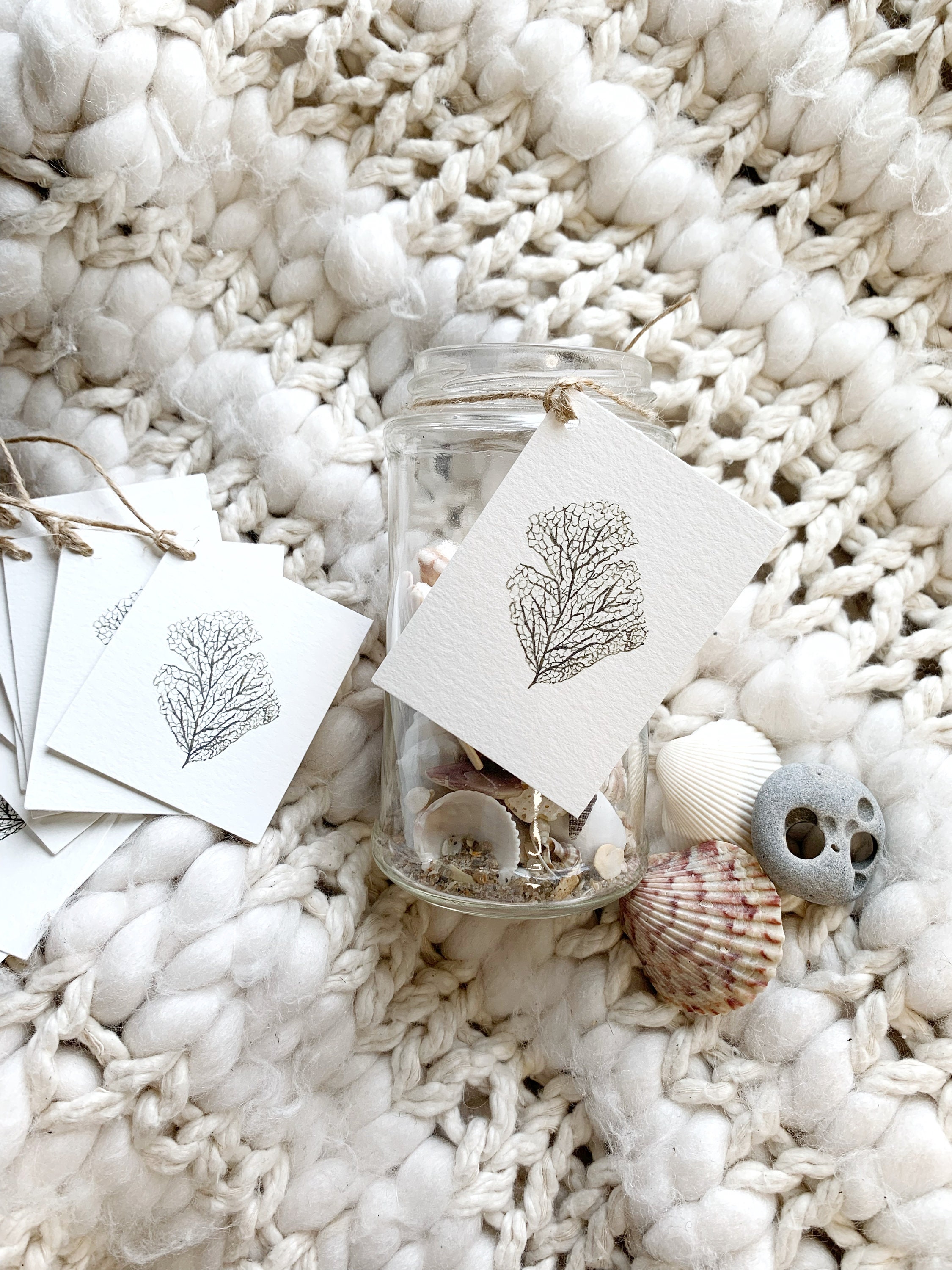 Set of 10 Coastal Gift Tags Sea Shell Gift Tag Beach Gift - Etsy